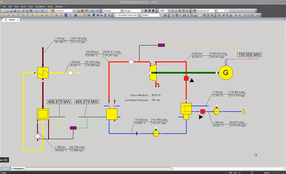 STEAG EBSILON Professional 13.02 热力系统热平衡计算-时代软件